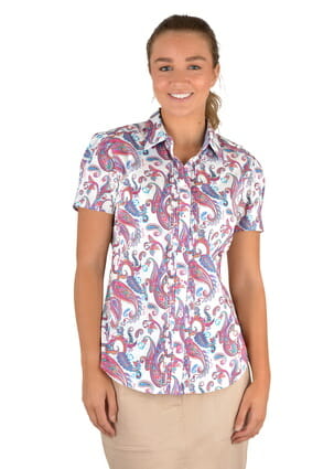 Womens Amber Pin Tuck S/S Shirt – Hayes & Co